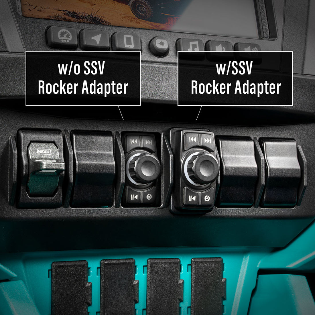 2025-UP Polaris® RZR Pro Series Snap-In Rocker-Switch Carling Adapter ...